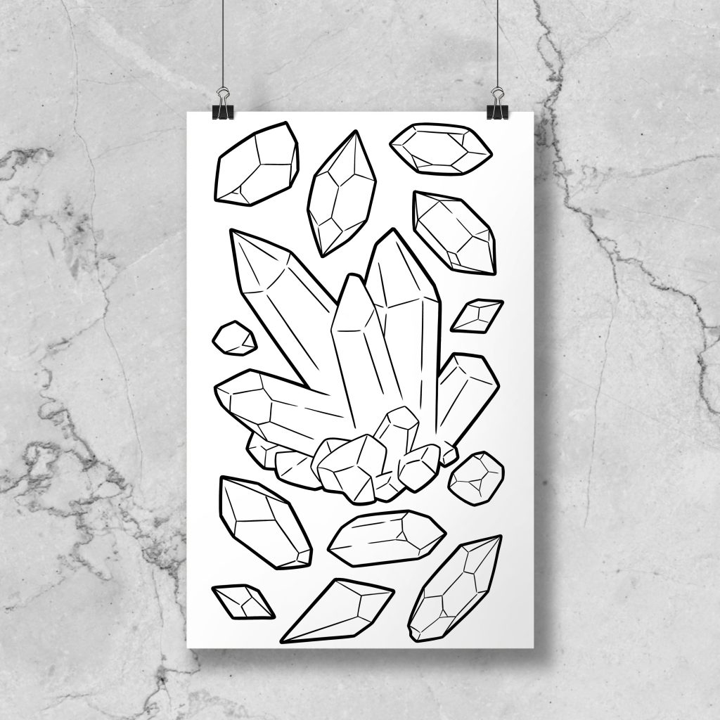 Crystal Gems Poster - JessyB Art