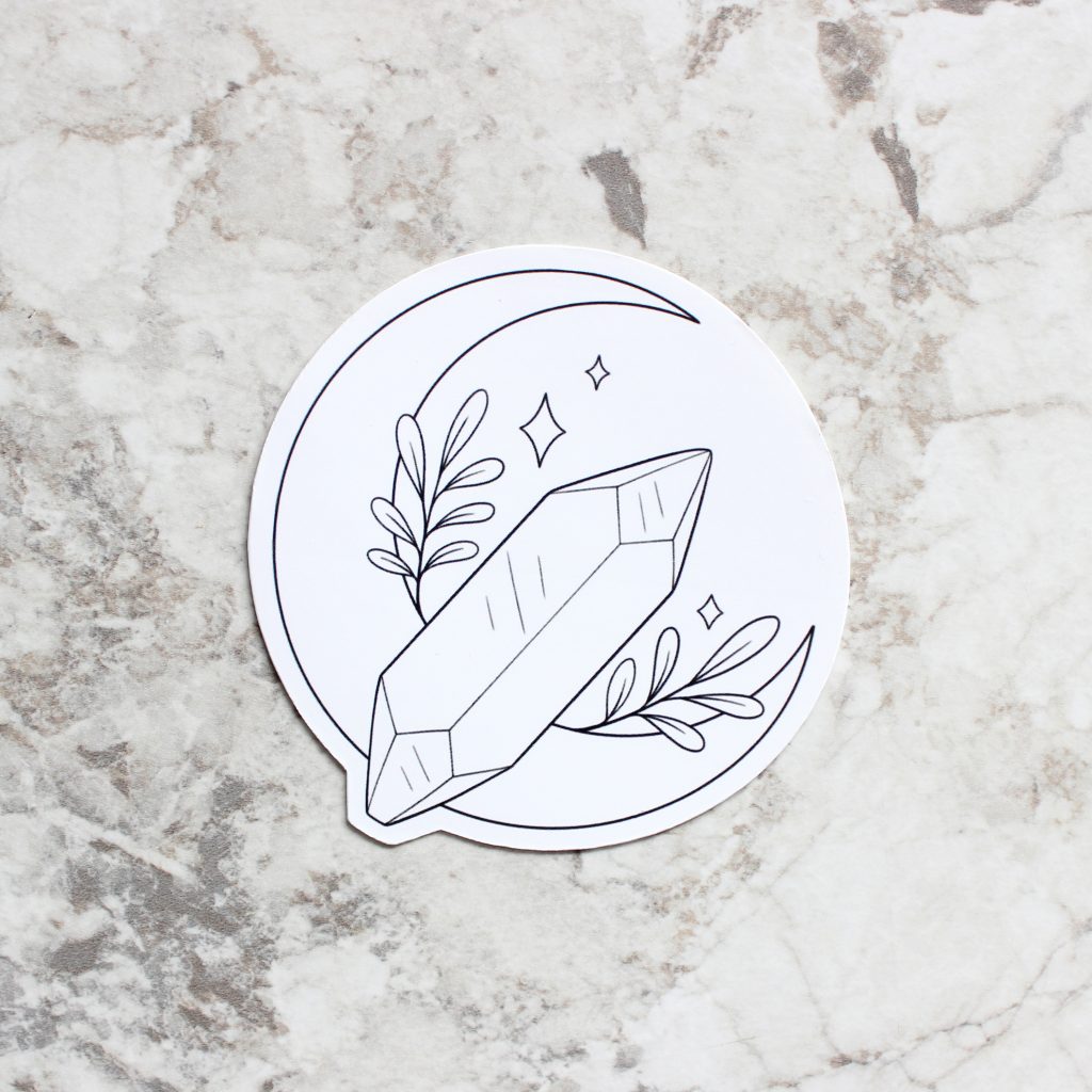 Moon Gem Sticker - JessyB Art